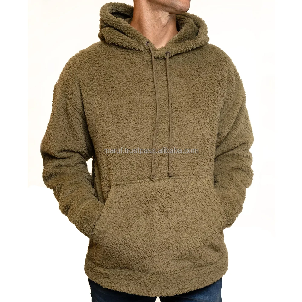 Shop Men's Sherpa Fleece Hoodies - Winter Fashion Essentials