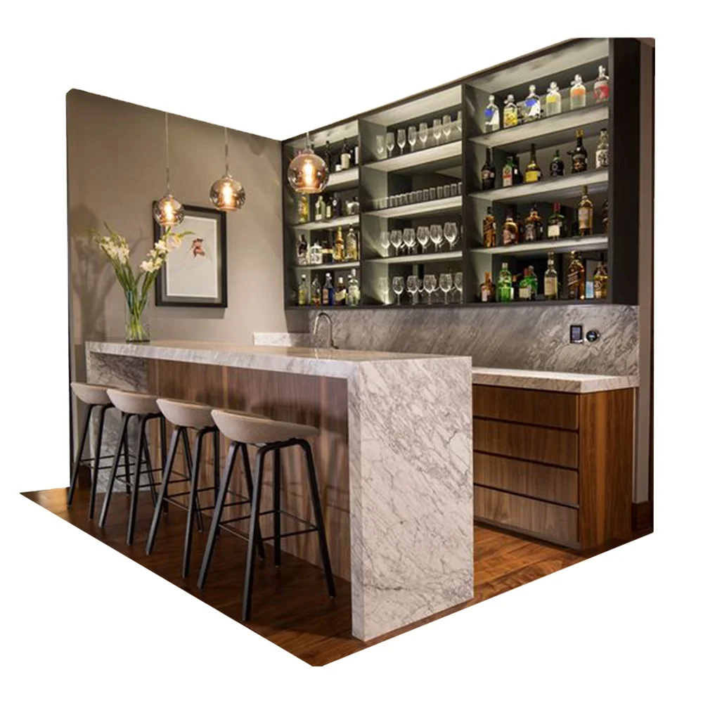Commercial Night Club Restaurant Gemstone Withe Crystal Bar Counter Top ...