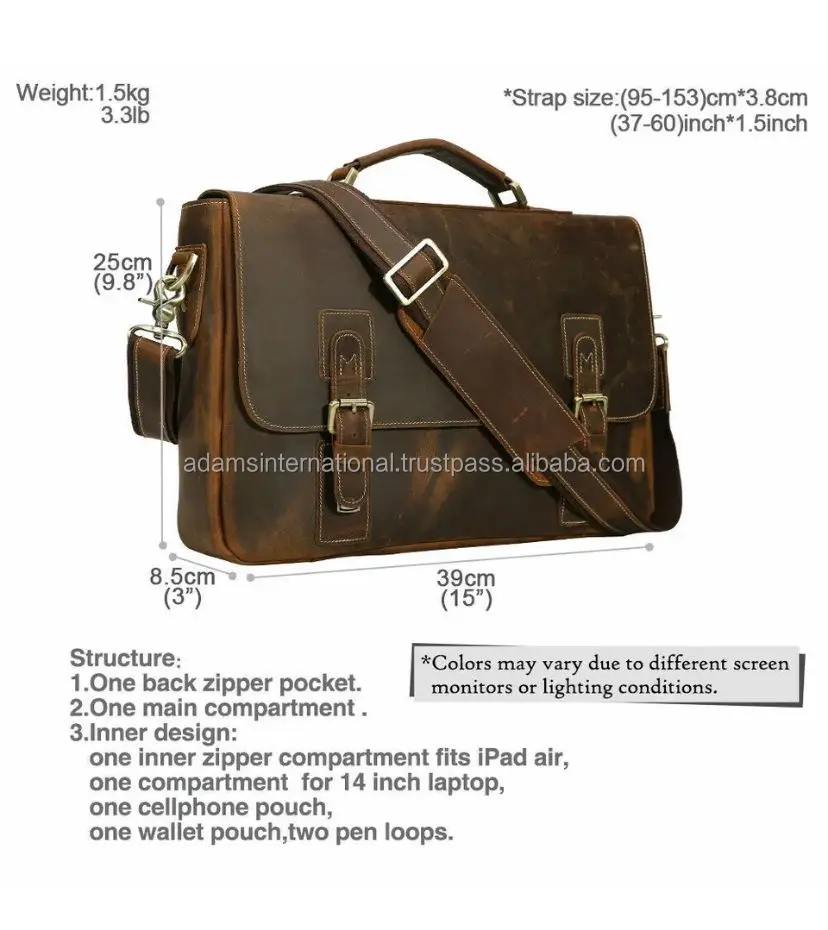 High Quality Genuine Leather Wholesale Laptop Sleeve Custom Made ...