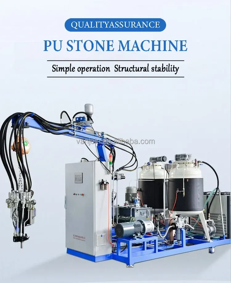 Veneer Pu Stone Wall Panel Polyurethane High Pressure Foaming Machine ...