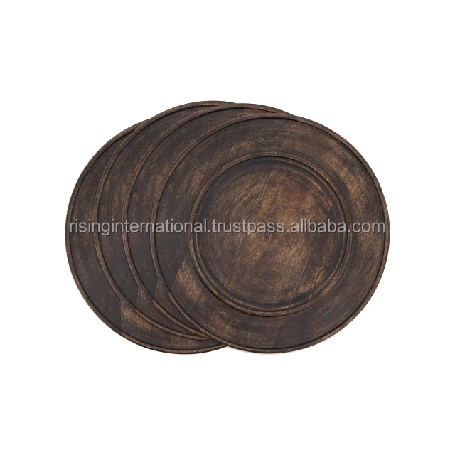 Bulk Supply Of Handmade Wooden Charger Plate For Stylish Table Decor ...