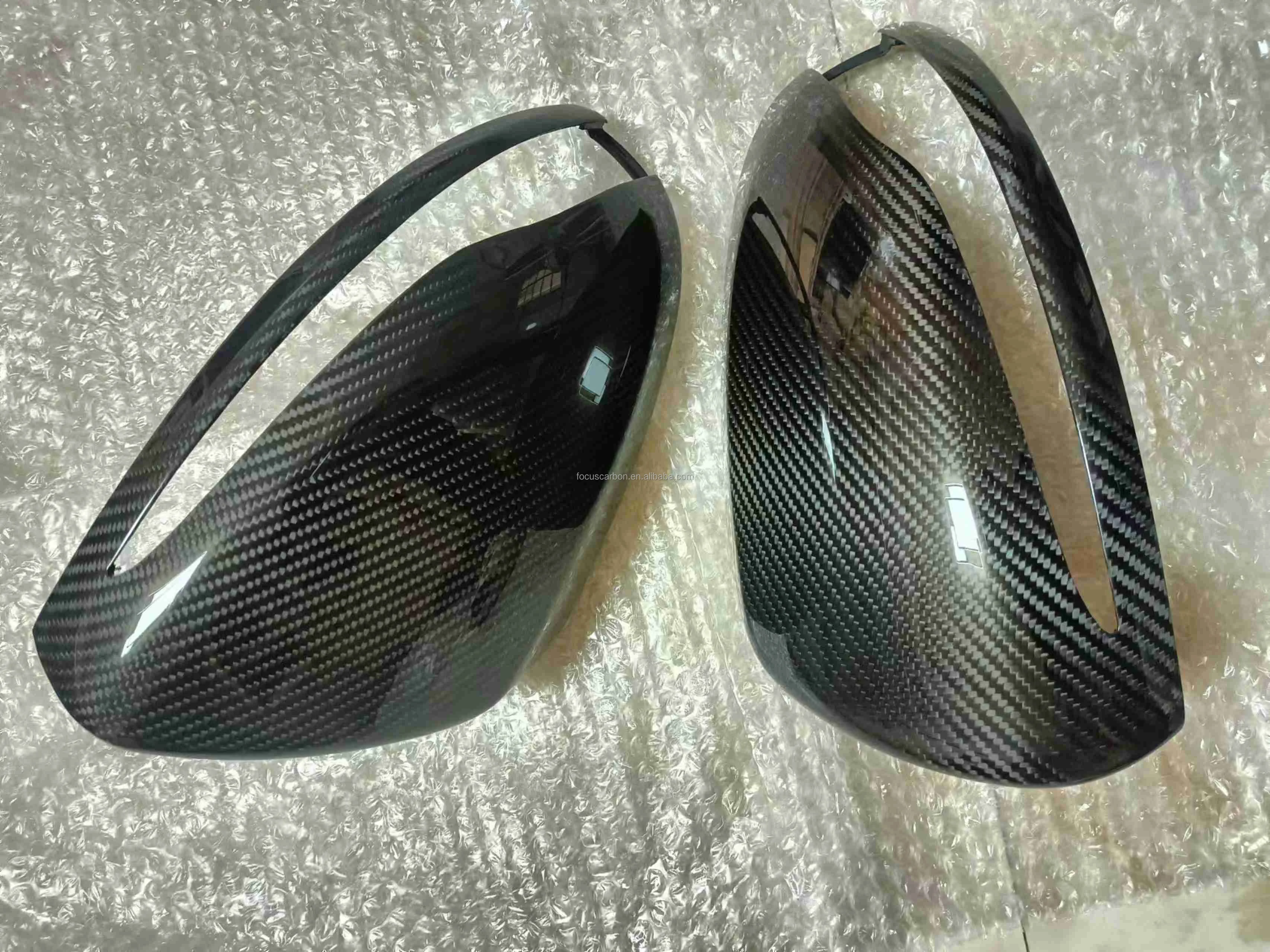 RHD Dry Carbon Fiber Replacement Mirror Cap for W205 C63 Dry Carbon ...