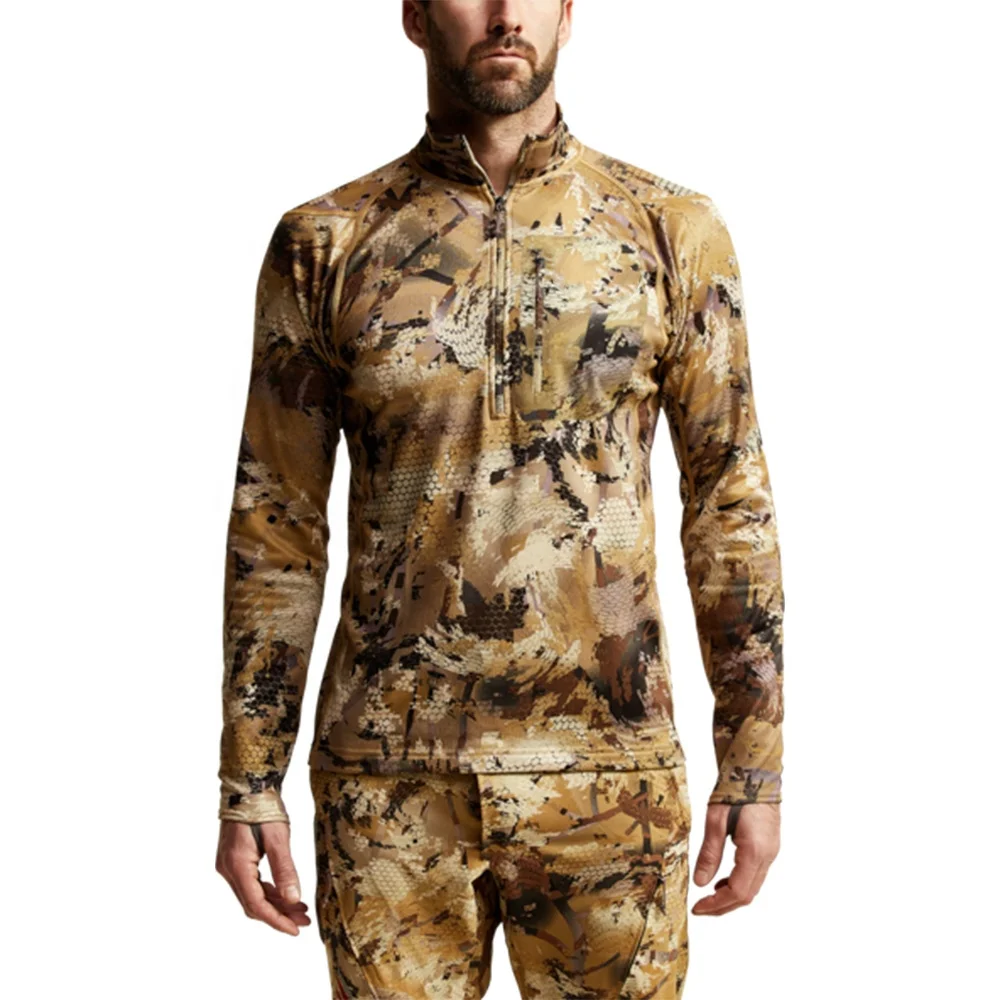 Base Layer Top Hunting Fishing Outdoor Sportswear 100% Polyester - Buy ...