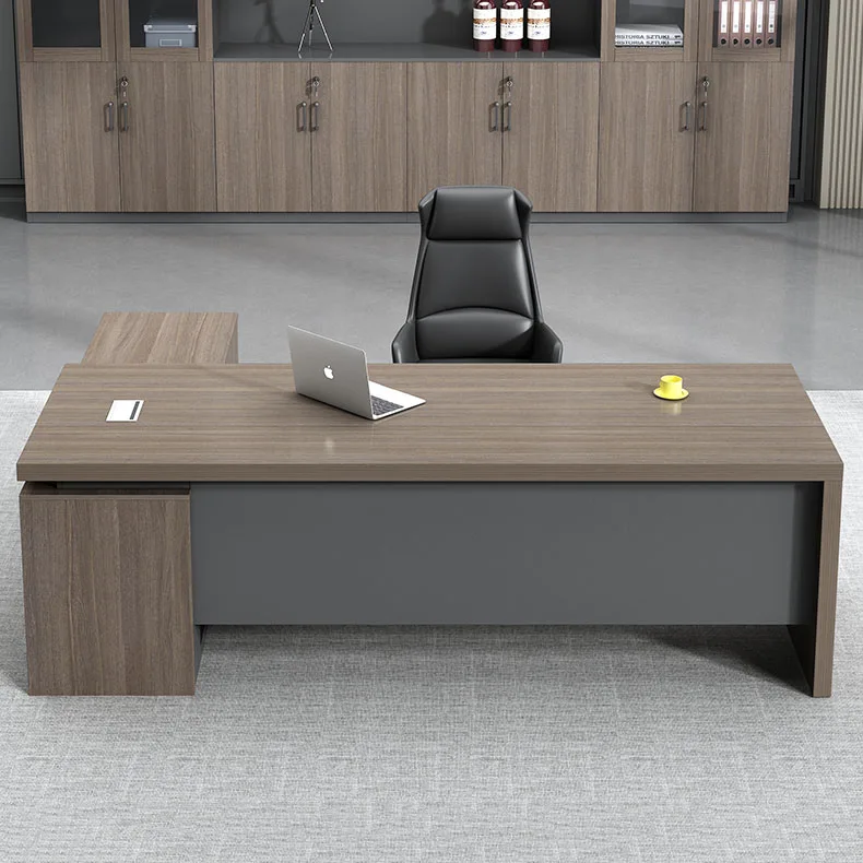 HPL Executive Office Manager Furniture High Pressure Laminate L Shaped ...