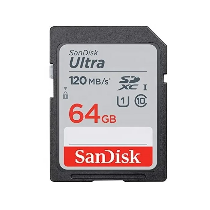 Sandisk 64GB Ultra SDXC Memory Card - 140mb/s, C10, U1
