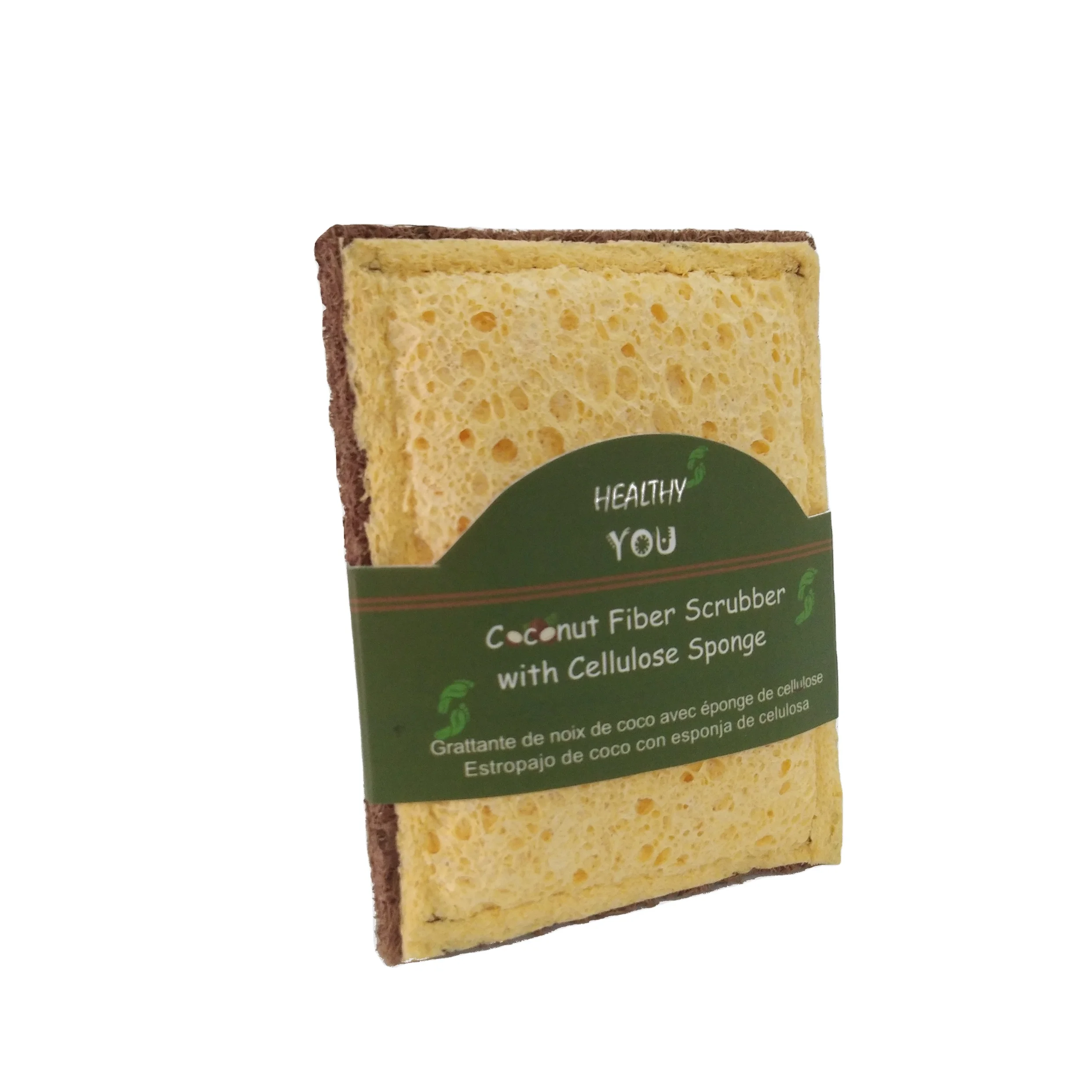 Heavy Duty Natural Coir Scourer For Dish Cleaning - Buy Coconut Kitchen ...