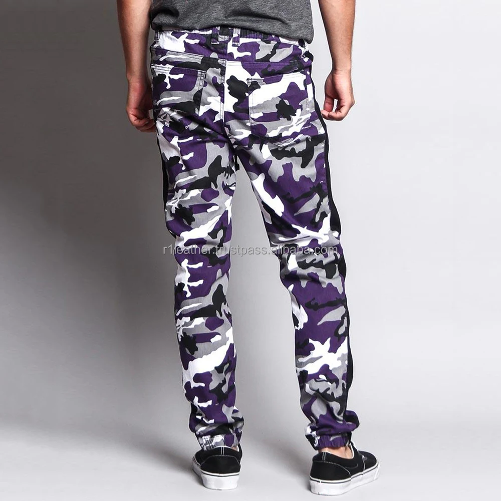 Wholesale Custom Cotton Made Joggers Camouflage Men's Pants Style Slim ...