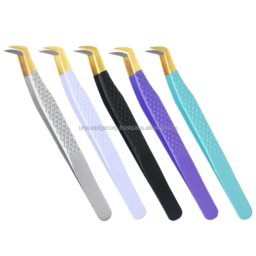 Custom Eyelash Tweezers Stainless Steel Includes Set For Lash Extension ...