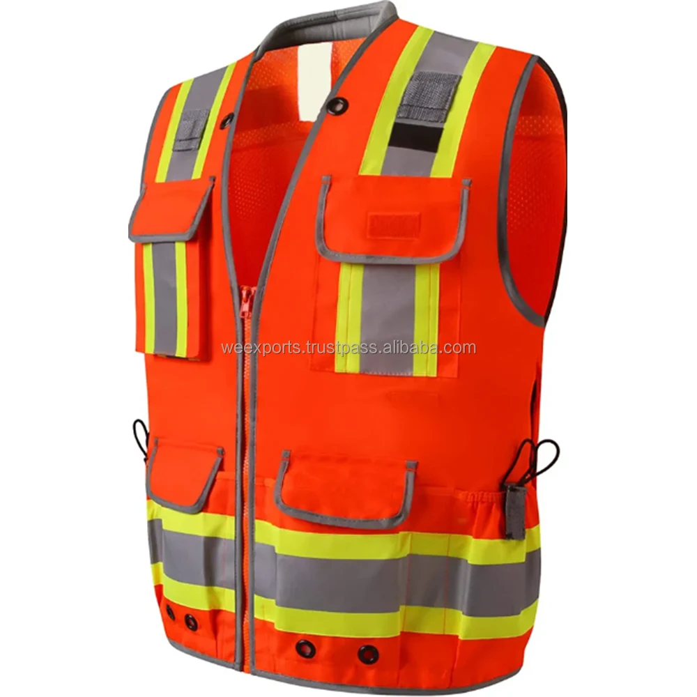 Construction Industrial Black Green Customize Logo Reflective Hi Vis ...