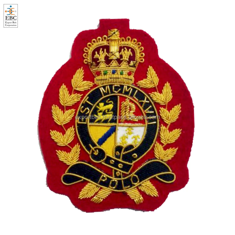 Custom Bullion Wire Badges - Hand Embroidered by OEM Officers United ...