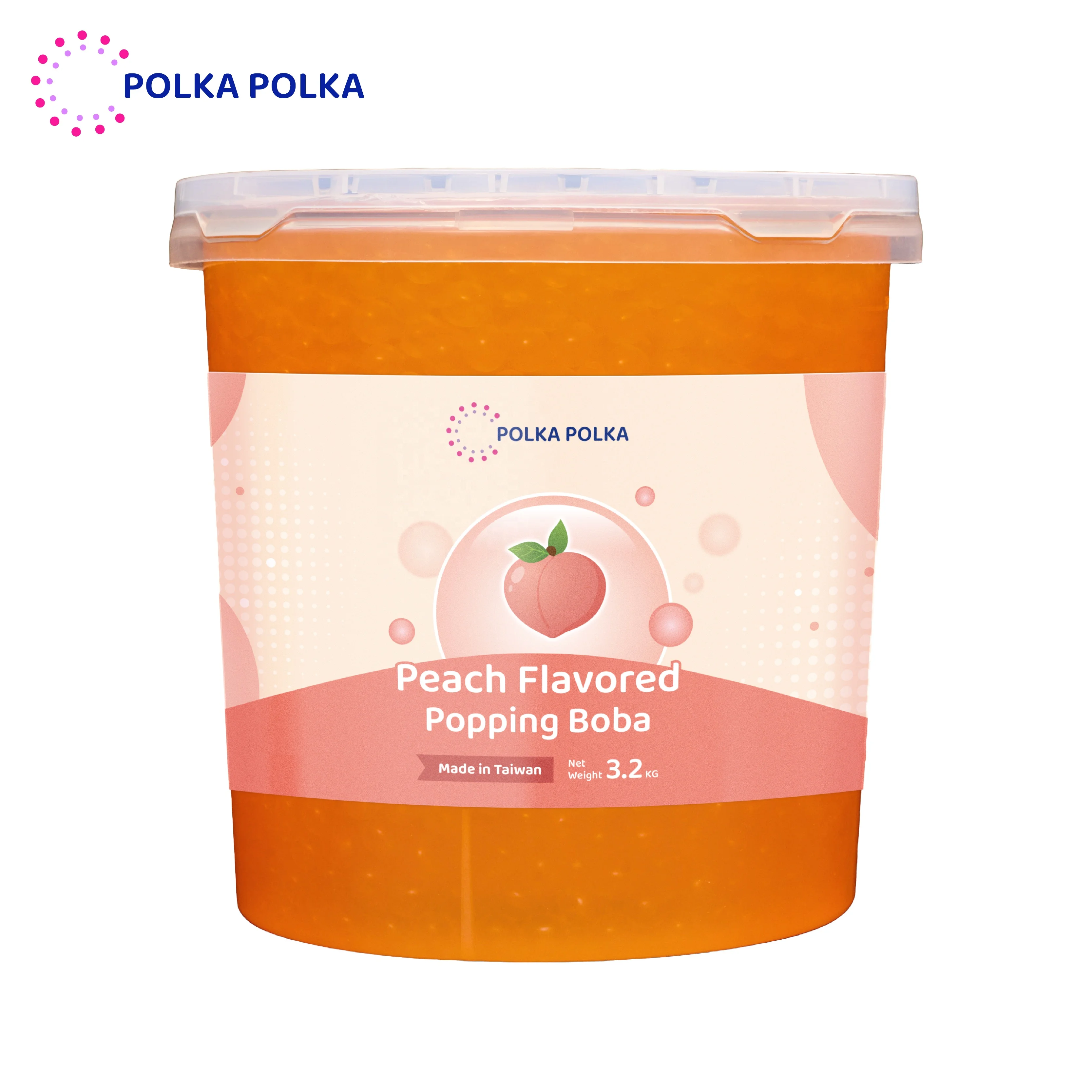 Premium Peach Popping Boba with authentic flavors from Taiwan| Alibaba.com