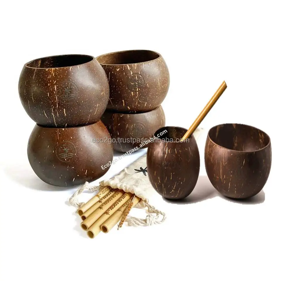 Hot Seller And Hot Trending Coconut Shell Cups/ Coconut Cup Drink With ...