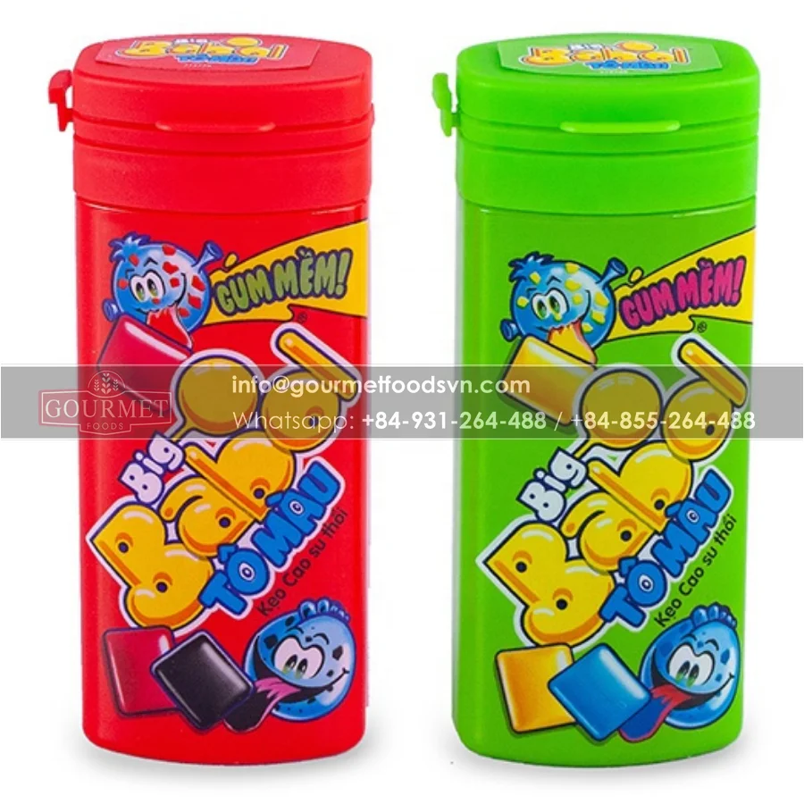 Big Babol Chewing Gum Monster Color Painting Red & Yellow 16g/ Big ...