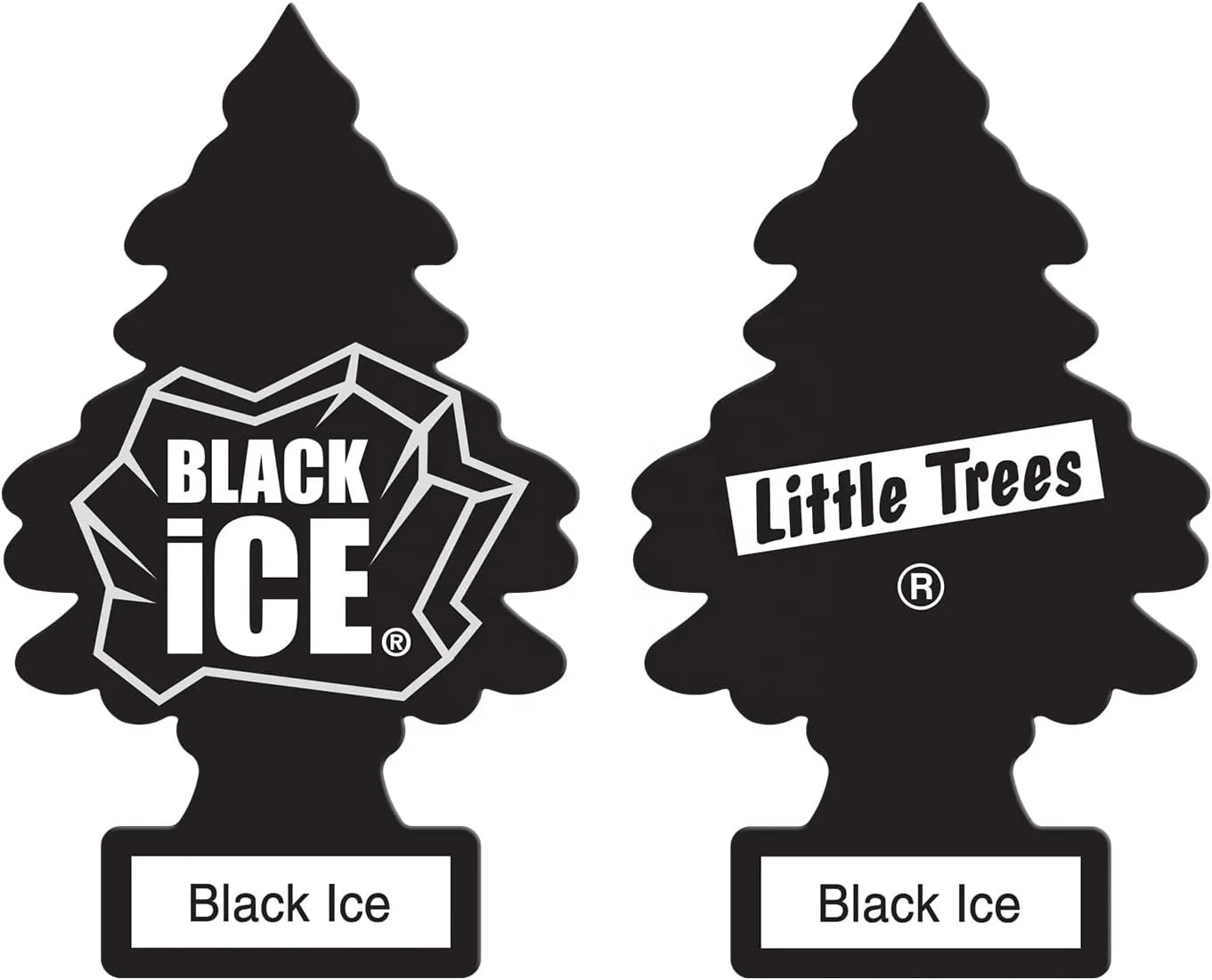 Black Ice Hanging Tree Provides Long Lasting Scent Little Trees Car Air ...