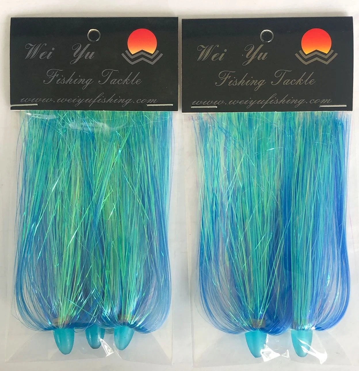 Customised Mylar Tinsel Metal or Plastic Head duster Seawater Trolling ...