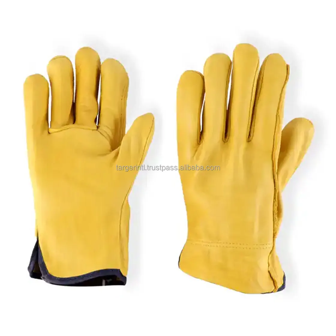 Premium Quality Men Grain Goatskin Driver Gloves Unlined Keystone Thumb ...