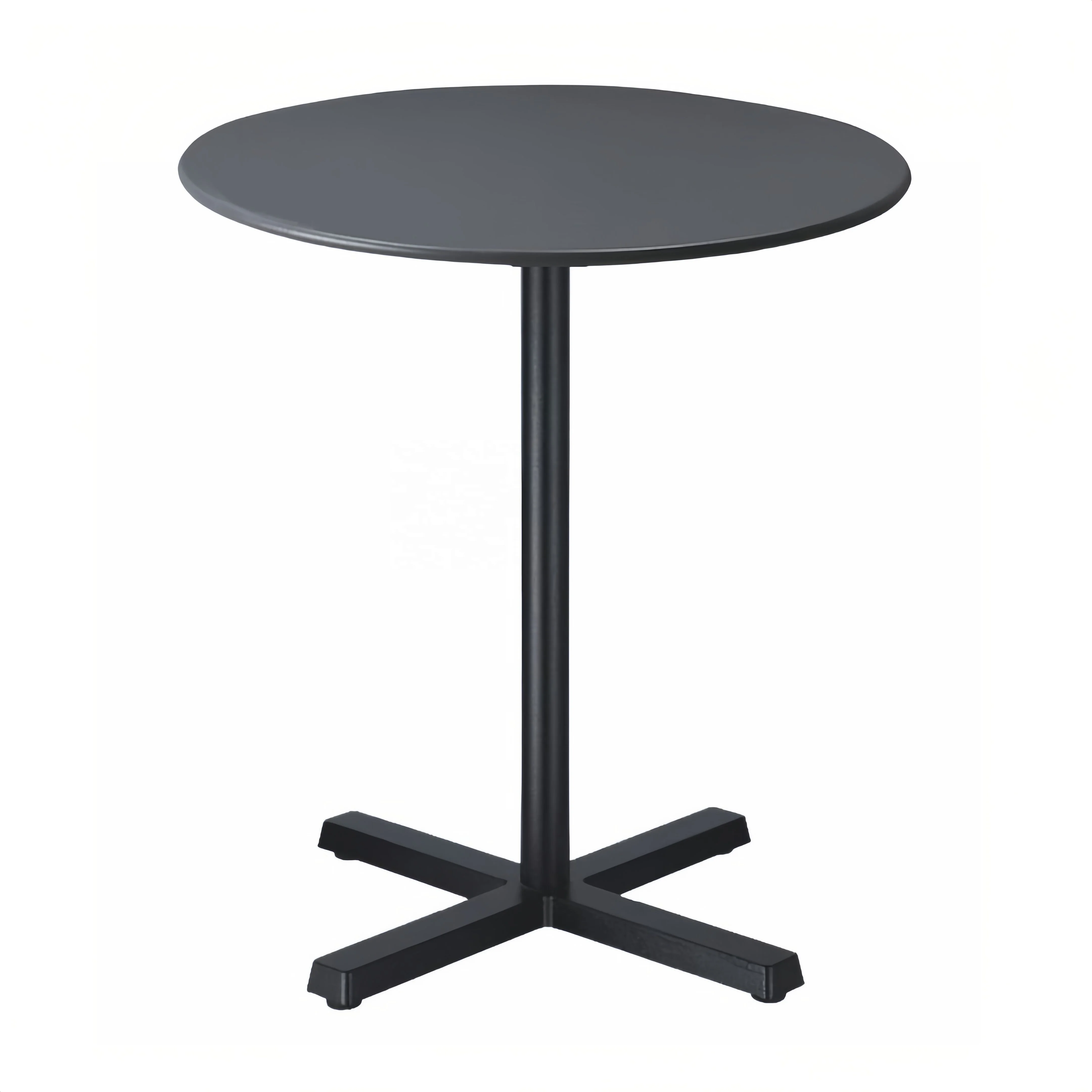 Outdoor use HPL round cross 4 legs table for cafe bar hotel hospitality ...