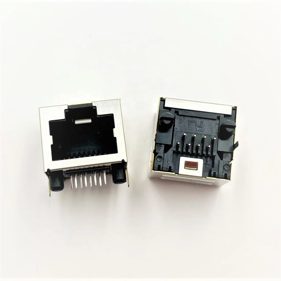 Rj45 Jack Female Connector Single Port Tab Up Shielded - Buy Rj45 Jack ...