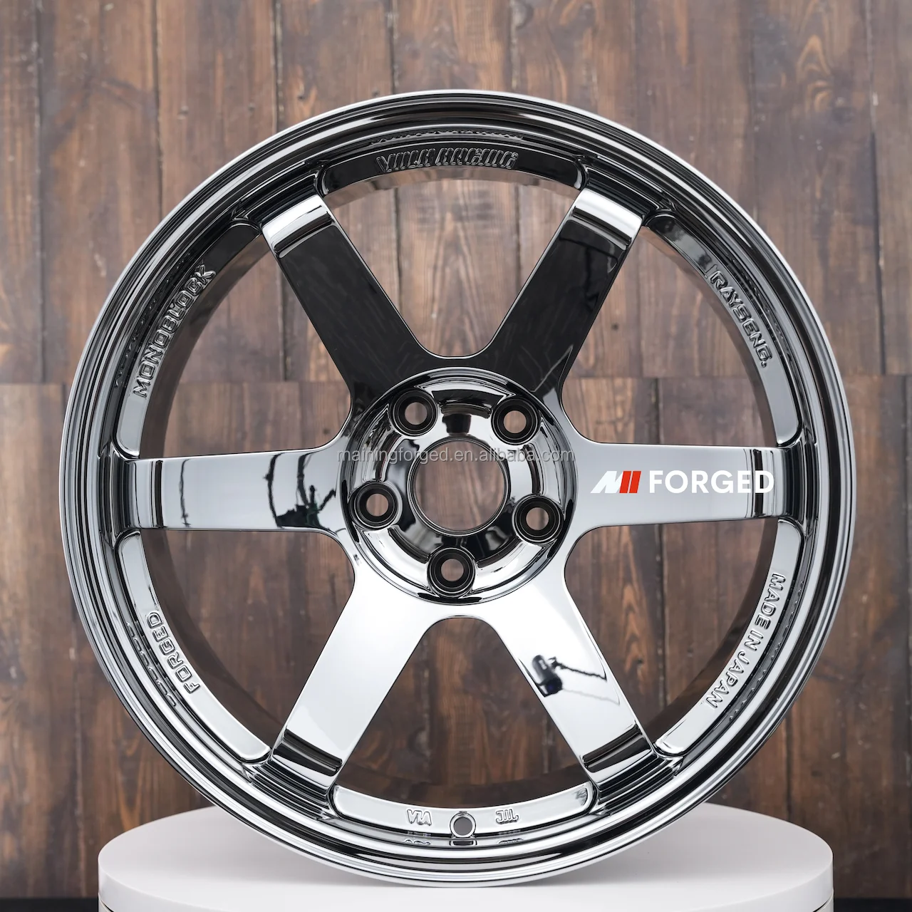 MN Deep Dish Chrome Wheels - Forged Rims for Tesla & BMW