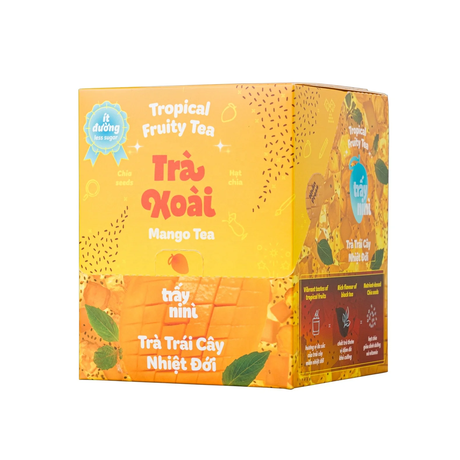 Tropical Mango Fruit Instant Green Tea - 100g per Box