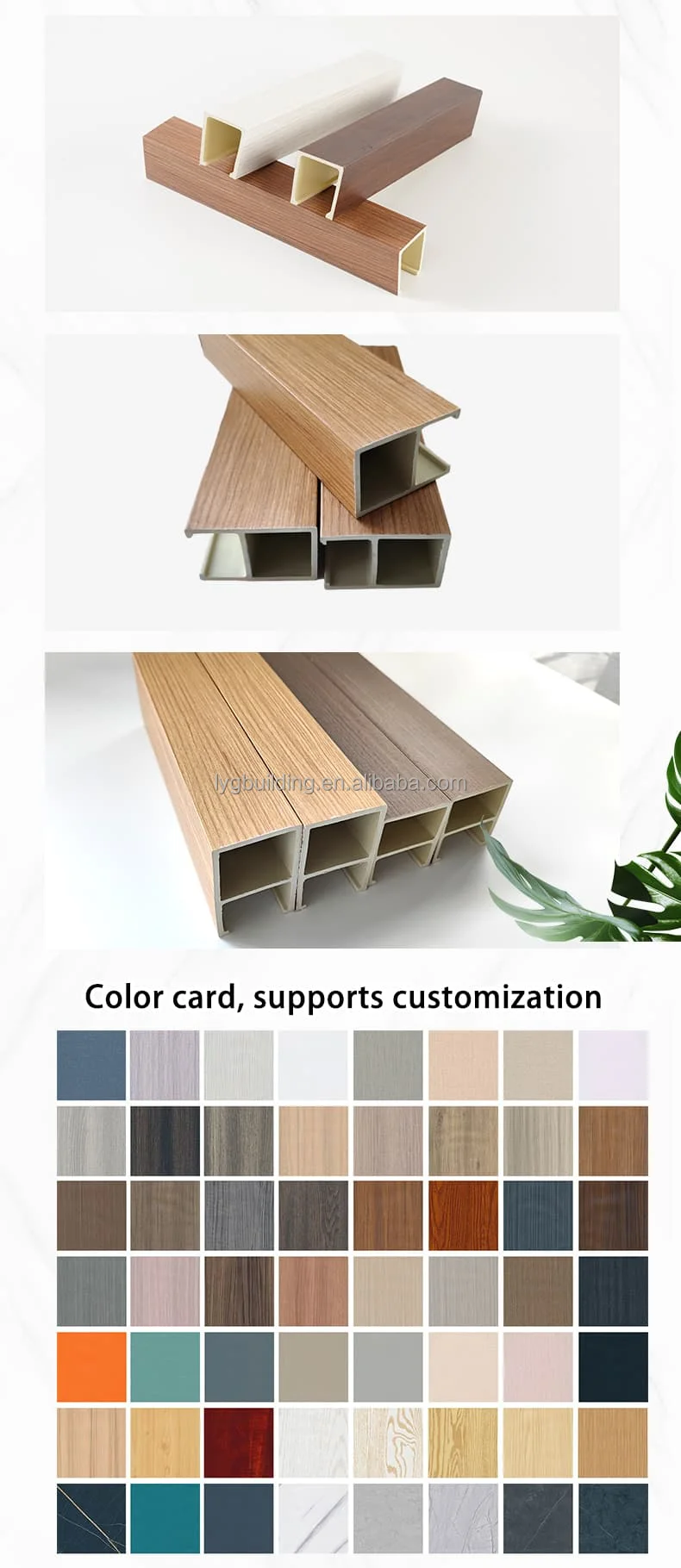 3D Design Office Slat False Ceilings Interior Decor WPC Wood Grain ...