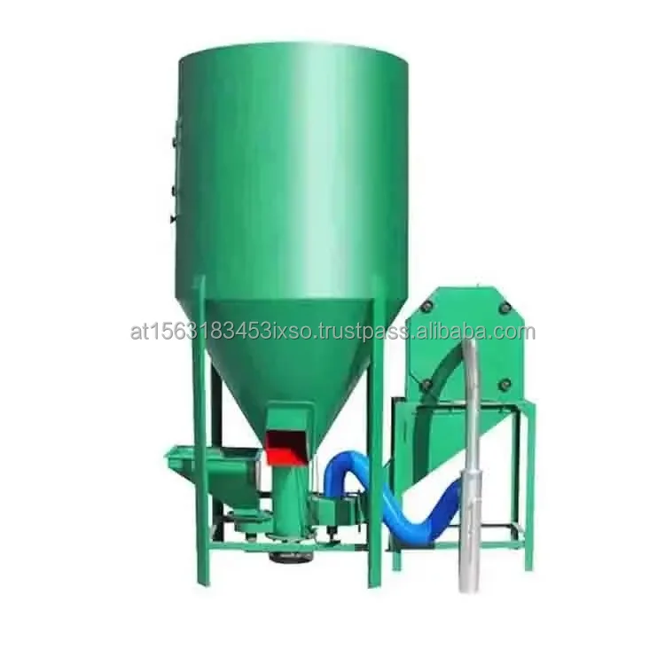 Used 1 Ton Small Vertical Animal Feed Mixer Vertical Poultry Feed ...