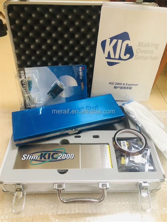 SMT Machine Line Smt Spare Parts Slim Kic 2000 9ch Reflow Oven Profiler ...