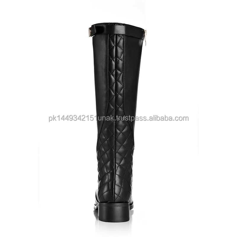 Women Knee High Wellington Gumboot Waterproof Riding Boot Pvc Shoes ...