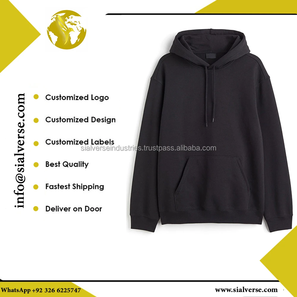 High Quality Terry Hoodies Custom 100% Cotton Men's Hoodie 2023 Whole Sale Good Quality Men ...