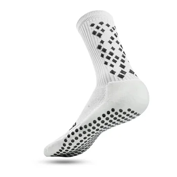 High Grip Mid Length Soccer Socks Personalized Logo Athletic Football ...