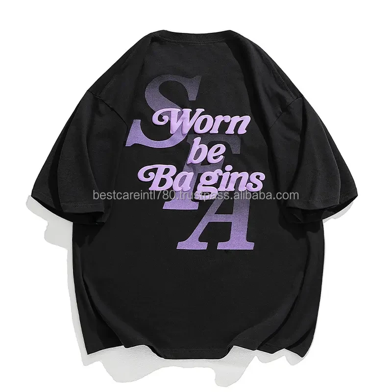 Oversized Custom Screen Logo 3d Puff Print T Shirt 3d Puff Print T ...