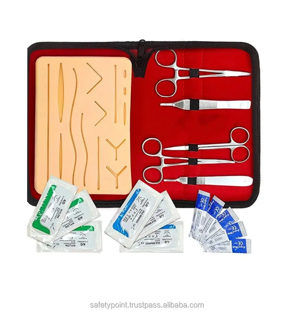 Surgical Suture Kit Dissection Training Instruments Stainless Steel ...
