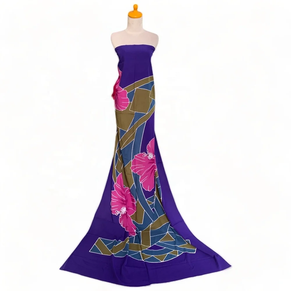 Wide Color Selections With Hand Painting Ornaments 100% Rayon Pareo ...