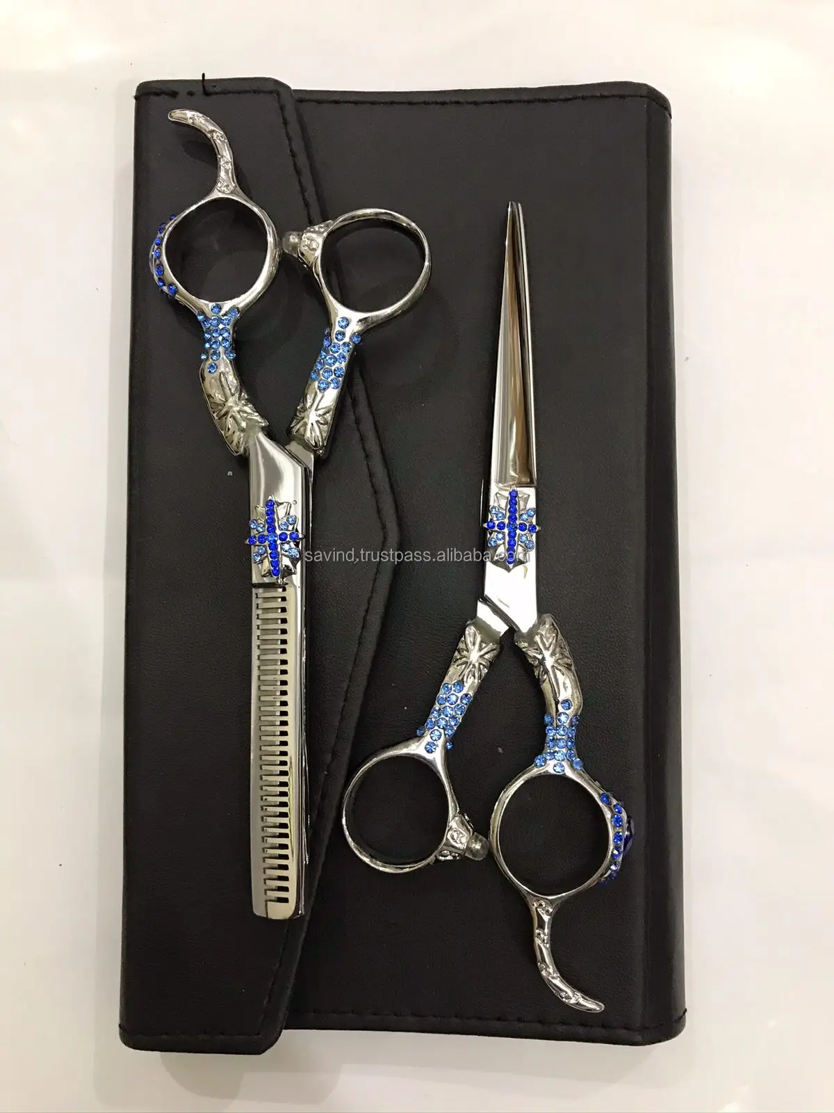 Imported Fancy Handle Barber Scissor Professional Hairdressing Scissors ...