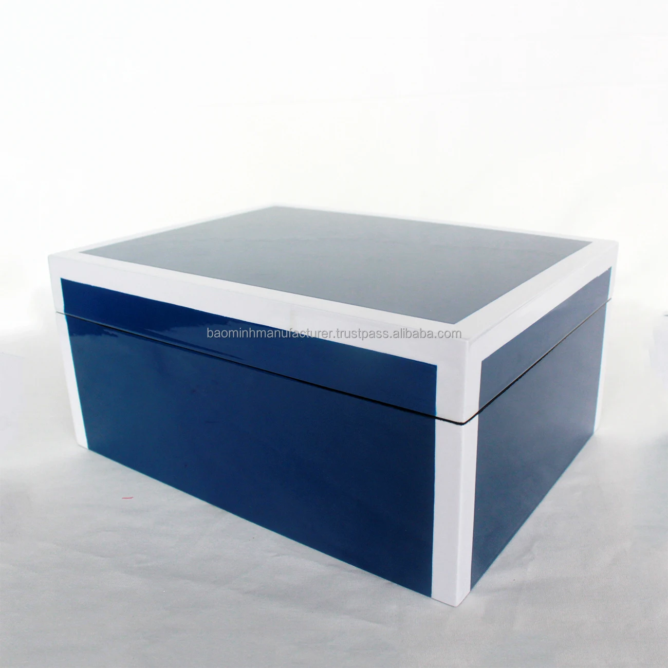 Luxury High Quality Royal Blue Lacquer Jewelry Boxes