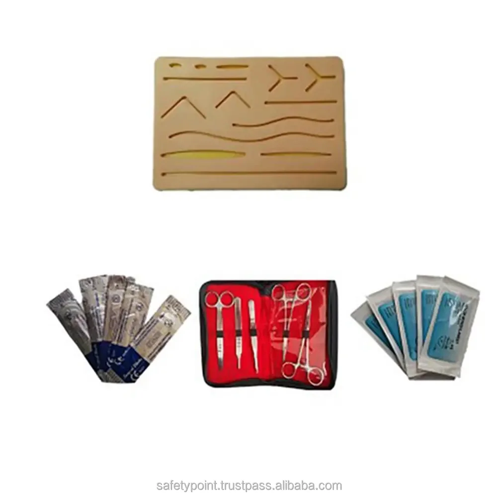 Surgical Suture Kit Dissection Training Instruments Stainless Steel ...