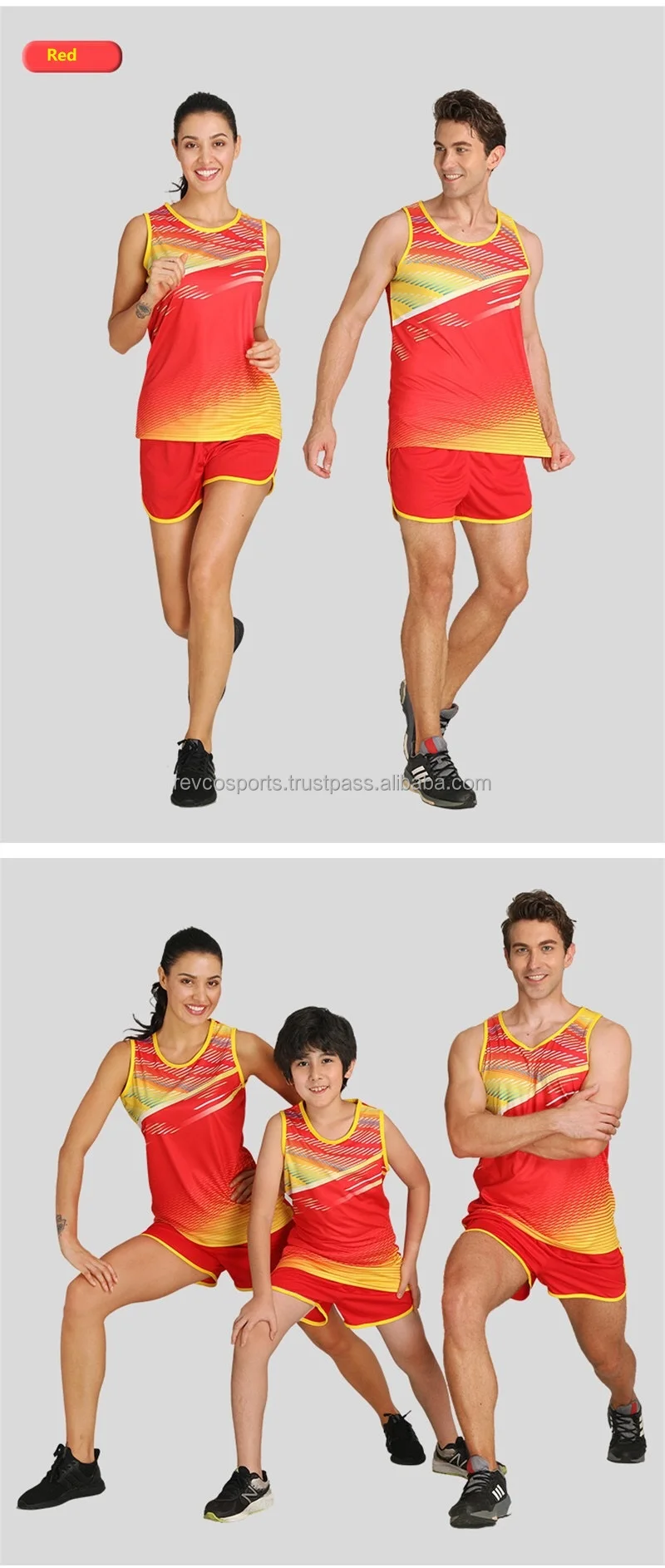 Custom Running Athletes Sleeveless Track And Field Uniforms Singlet And ...