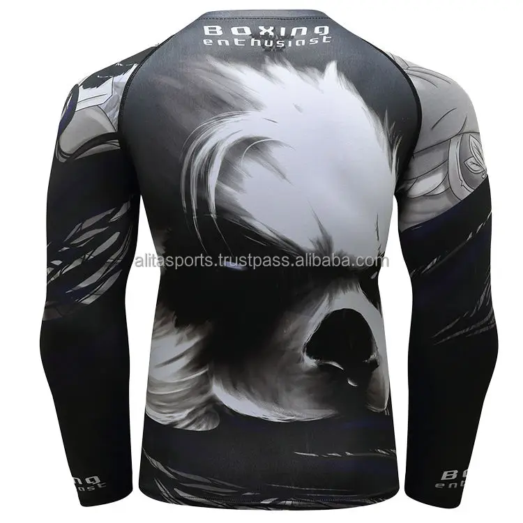 Customized Design Custom Printed Rash Guard, Moisture Wicking ...