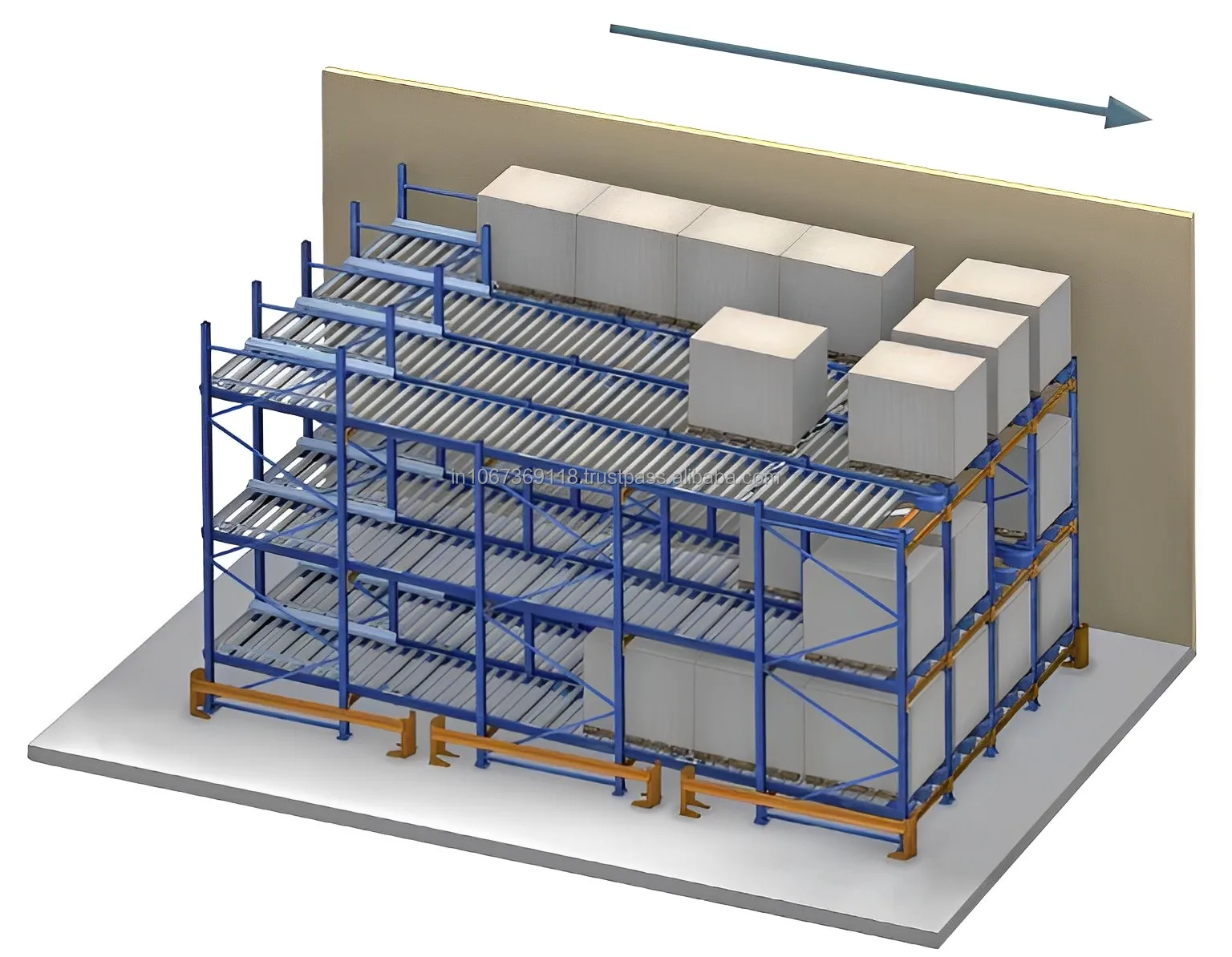 Pallet Flow Rack Pallet Flow Racking System Warehouse Rack Industrial ...
