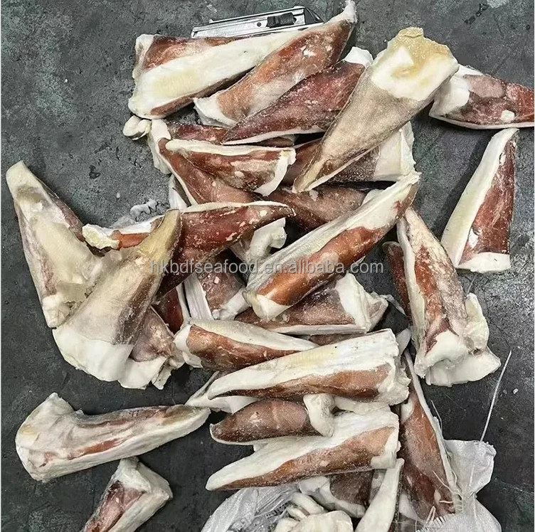 Processed Frozen Seafood Giant Squid Tails Raw Squid Meat Skin on Squid ...