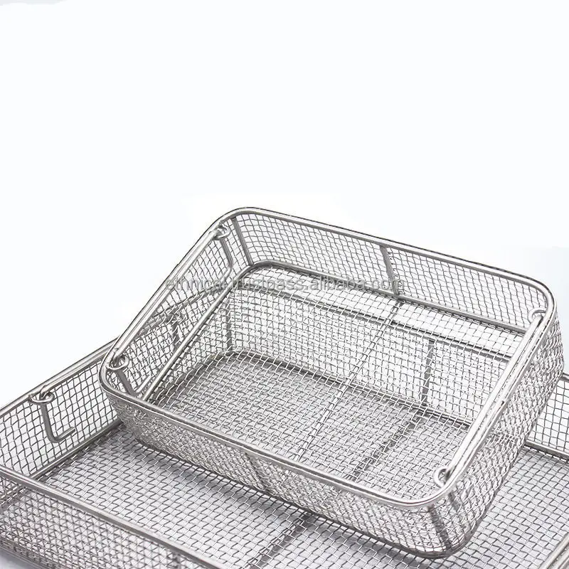 Stainless Steel Wire Mesh Storage Baskets for Sterilization