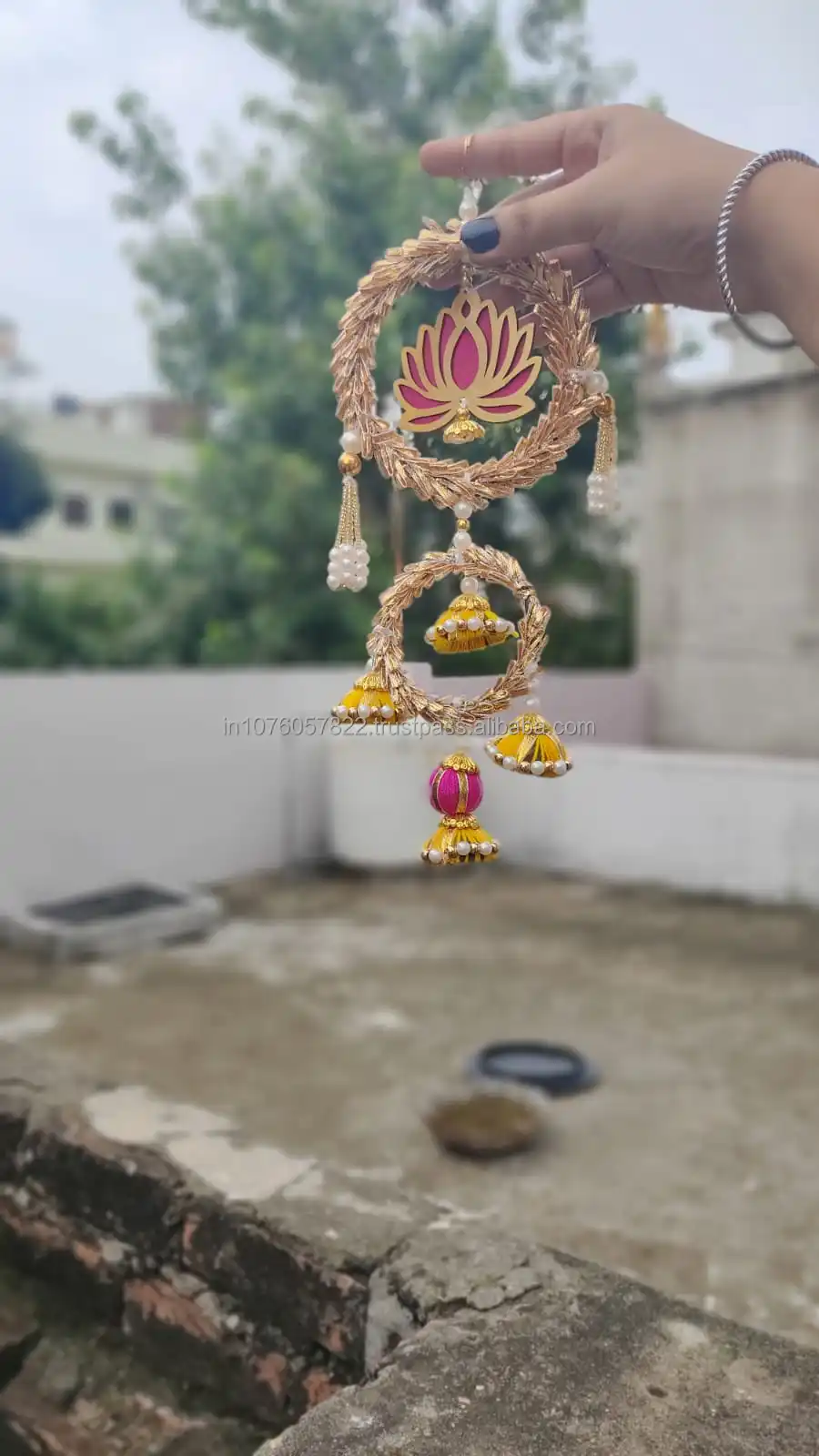 Stunning Lotus Hangings For Home Decoration Puja,Housewarming And ...
