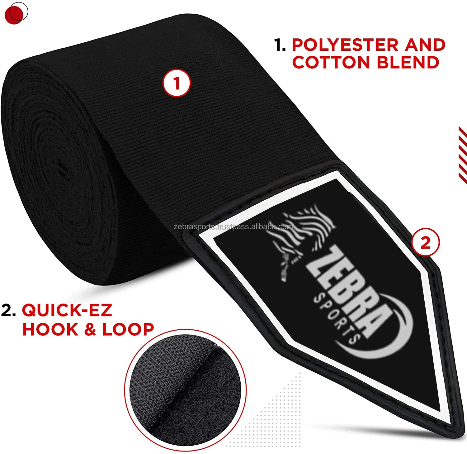 Custom Printed Boxing Bandage Cotton Hand Wrap Boxing