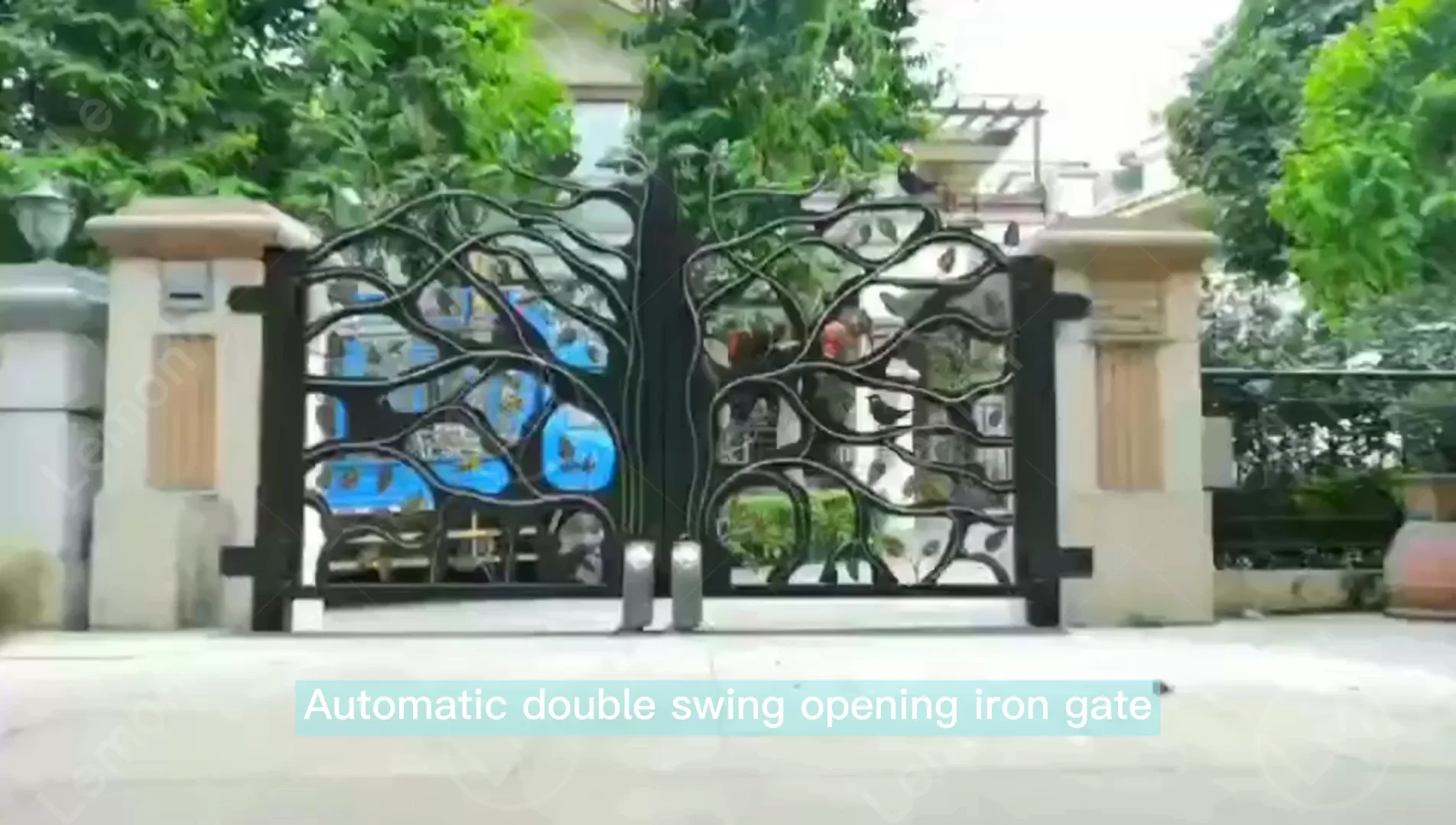 Villa Luxury Custom Security Entrance Sliding Driveway Aluminum Gates ...