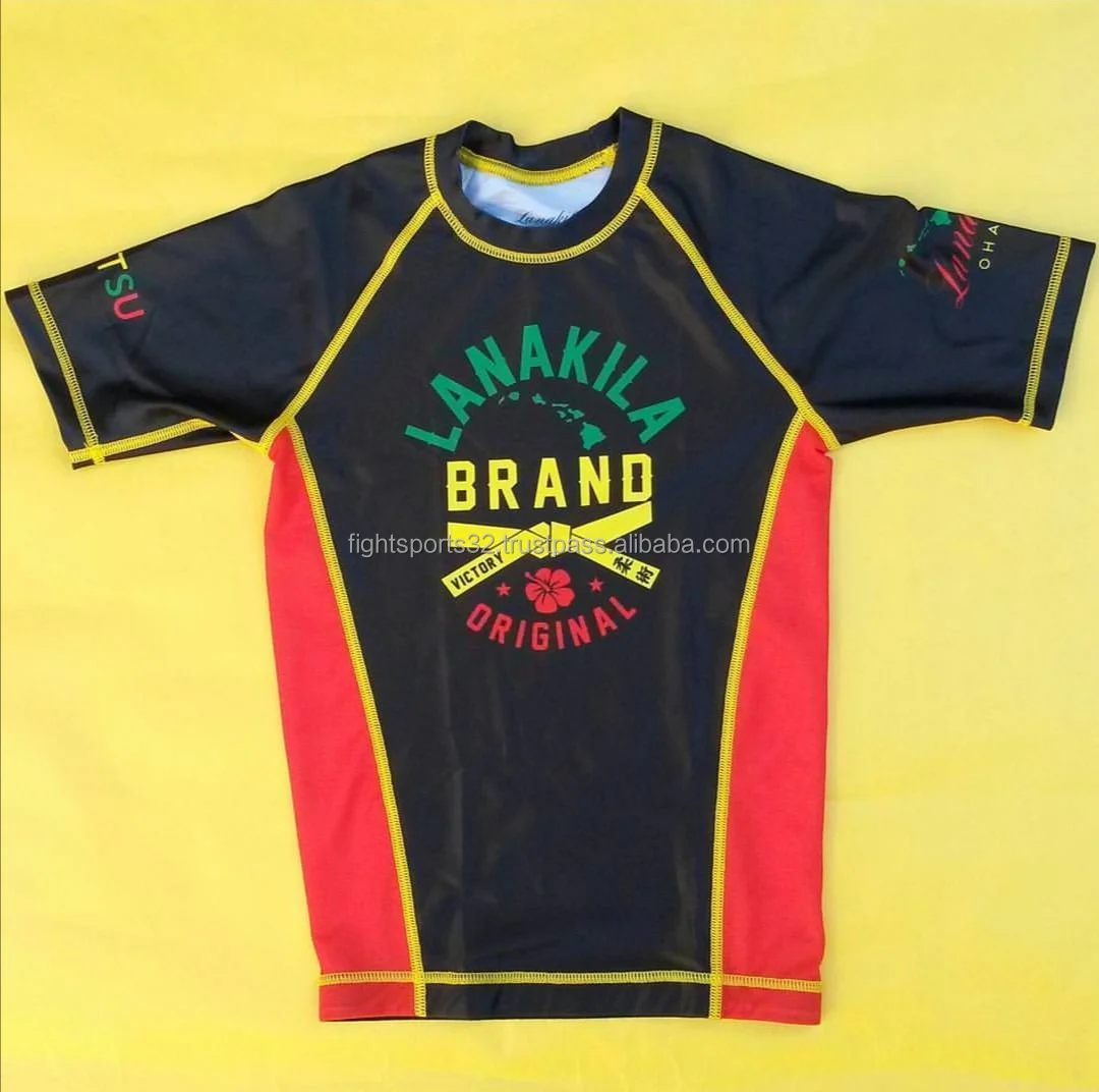 Custom Design Mma Rash Guard / Oem Quality Design Bjj Rash Guard / High ...