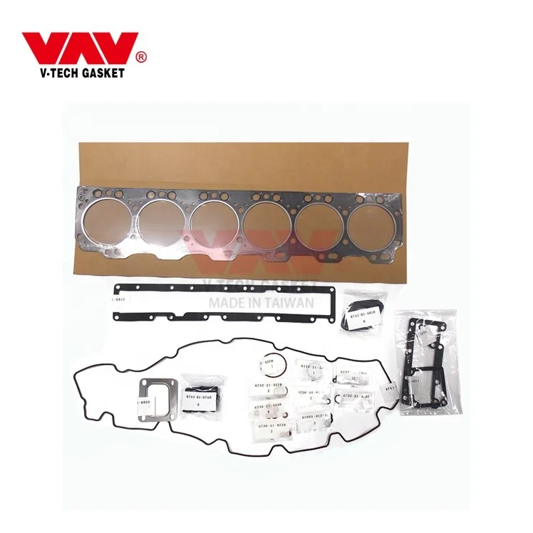 K2-1100/6743-K1 Car Engine Repair Gaskets Kit for Komatsu Tractor Parts