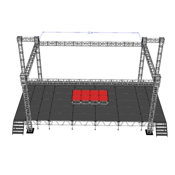 Flat Roof Truss Base Plate Assembly Aluminum Alloy Mobile Stage Truss ...