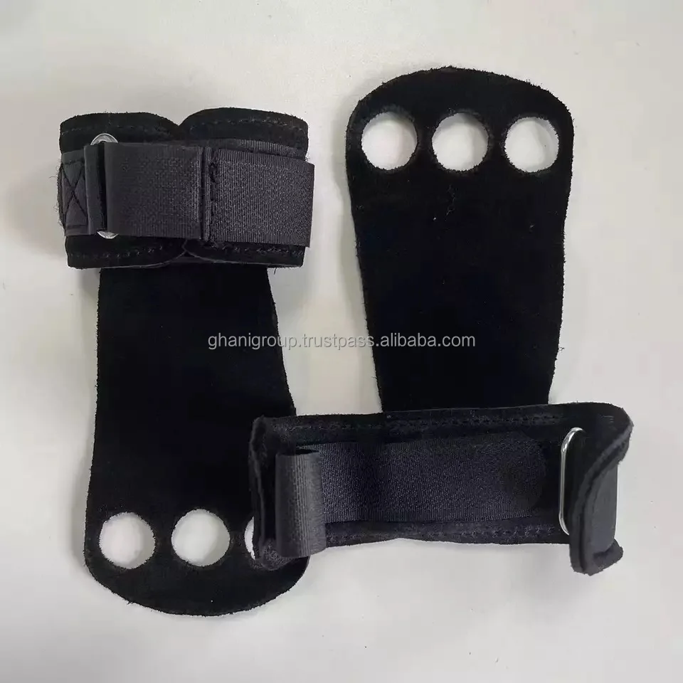 GAF Gym Fitness Gymnastics Fiber Hand Grips Palm Protector 3 Hole ...