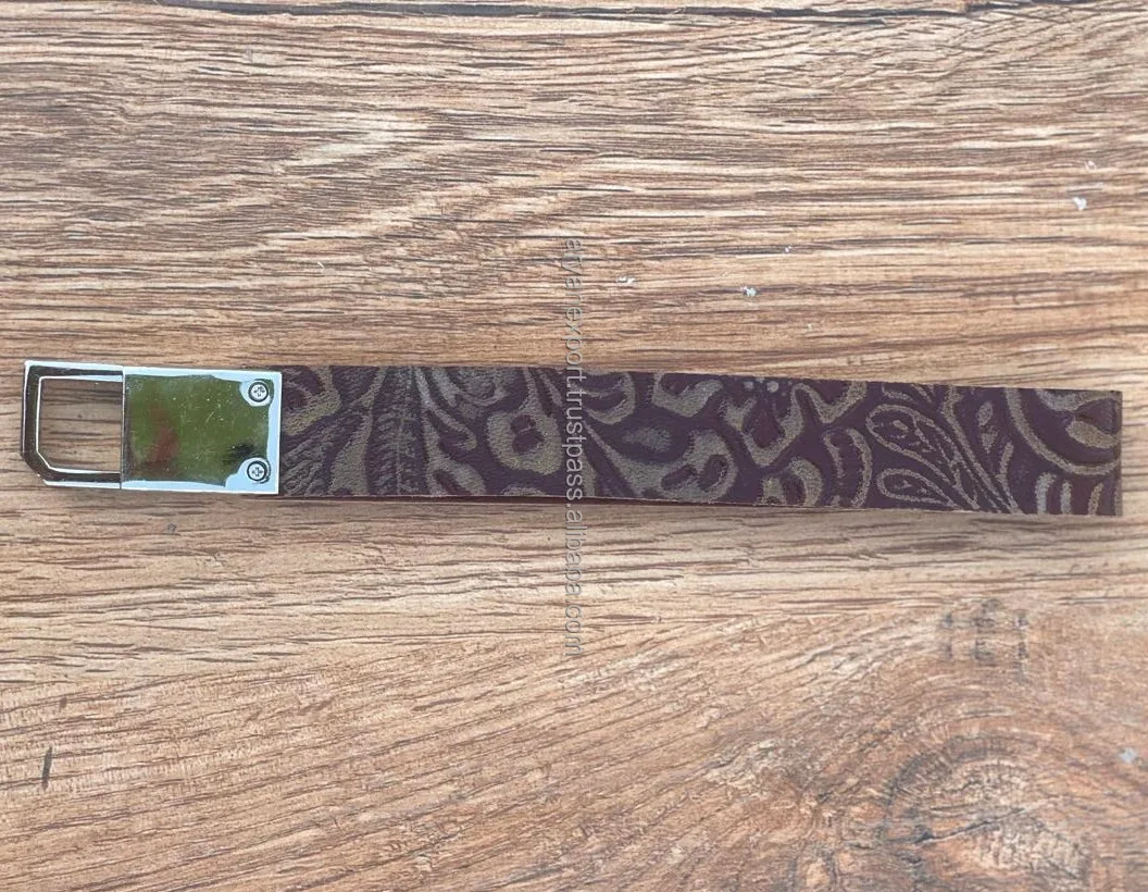New Real Handmade Western Stylish Embossed Leather Wrist Holder ...