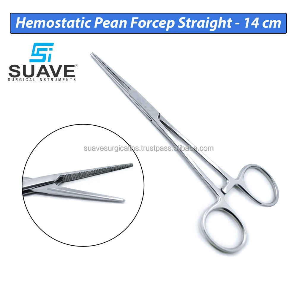 Hemostatic Forceps Locking Artery Clamps Pliers Straight & Curved Surgical Tools By Suave ...